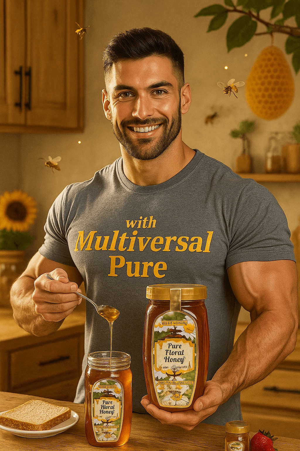 Multiversal Pure Floral Honey – | 100% Natural and Organic Bee Honey ...