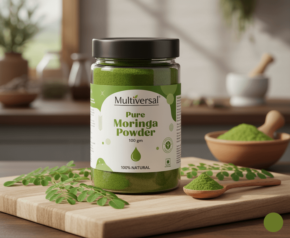 Multiversal Pure Moringa Powder – 100g | Natural Superfood, Rich in ...